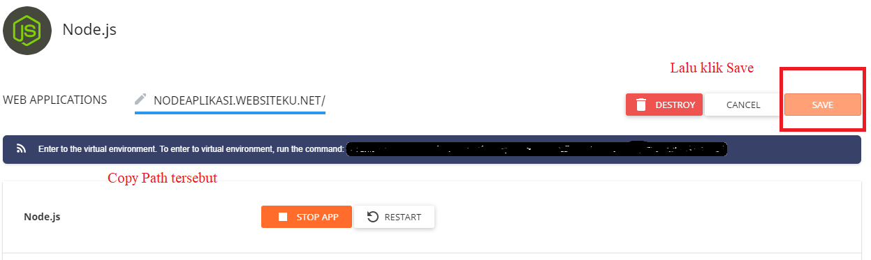 Cara Deploy Nodejs Di Cpanel Hosting Knowledge Base 7174
